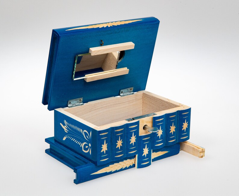 Puzzle Box Wood Magic Secret Brain Teaser IQ Smart Box With - Etsy