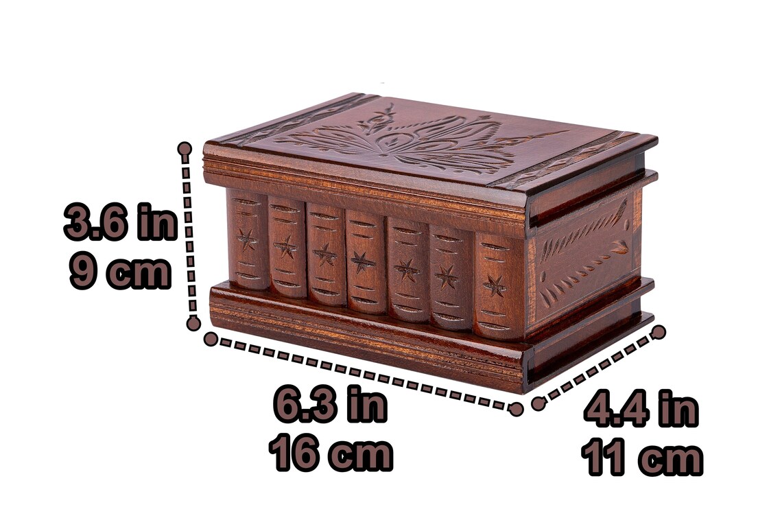 Puzzle Boxs Wood Magic Secret Brain Teaser IQ Smart Box - Etsy