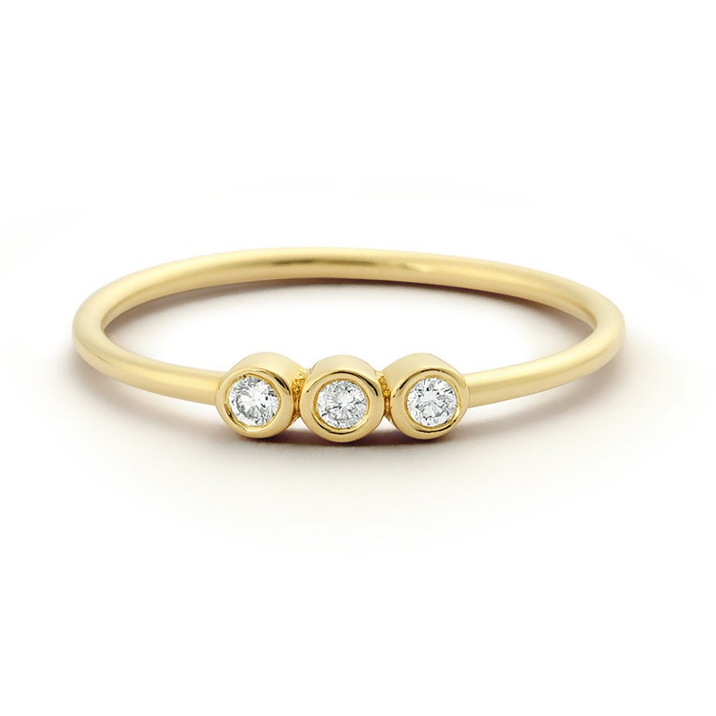 Engagement Trio Ring Set - Etsy
