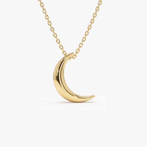 Gold Moon Necklace - Etsy