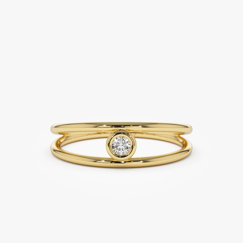 Double Band Ring - Etsy
