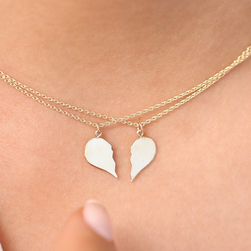 Best Friends Gold Necklace Silver Rose Gold Best Friend | Etsy