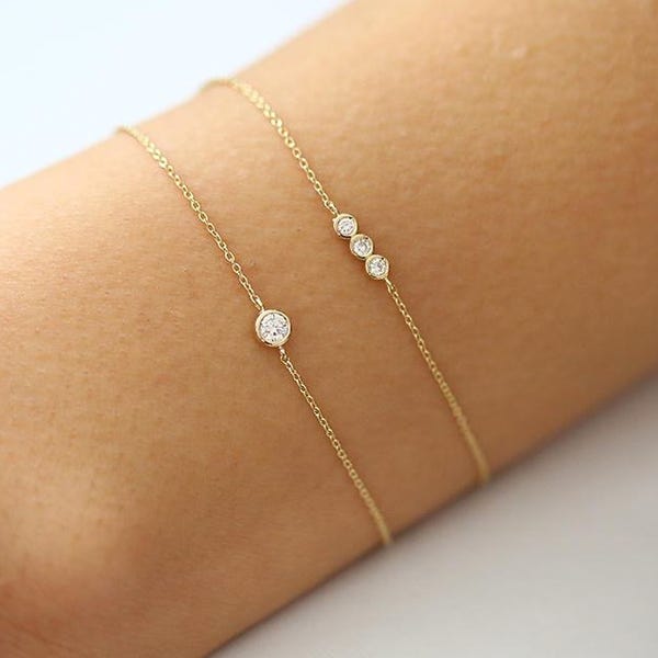 Diamond Bracelet - Etsy