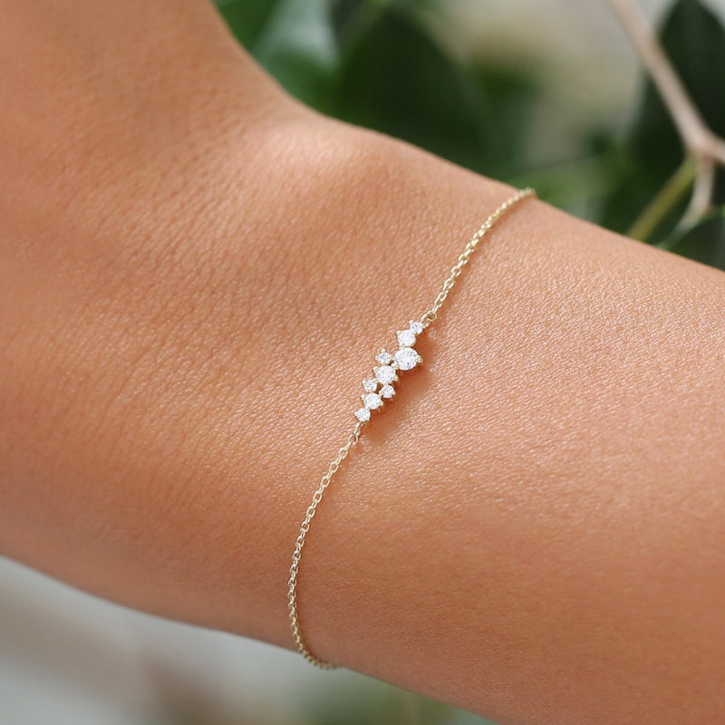 Diamond Cluster on Chain - Etsy UK