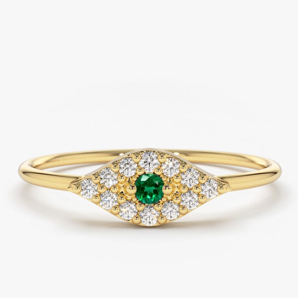 Evil Eye Ring - Etsy