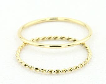 Solid gold ring | Etsy