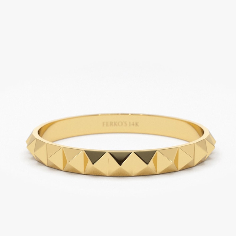 Pyramid Bangle - Etsy