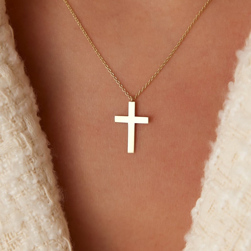 Simple Cross Necklace Women - Etsy