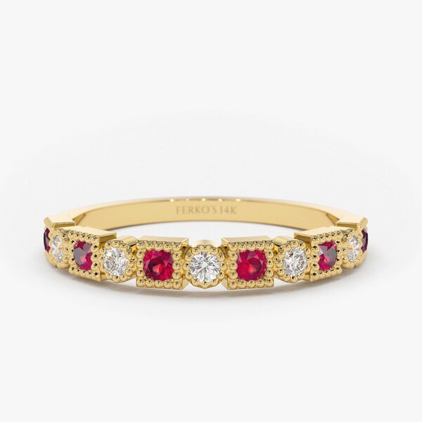 Art Deco Ruby Ring - Etsy