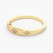 Star Setting Diamond Stacking Ring / 14k Gold Dainty Delicate | Etsy