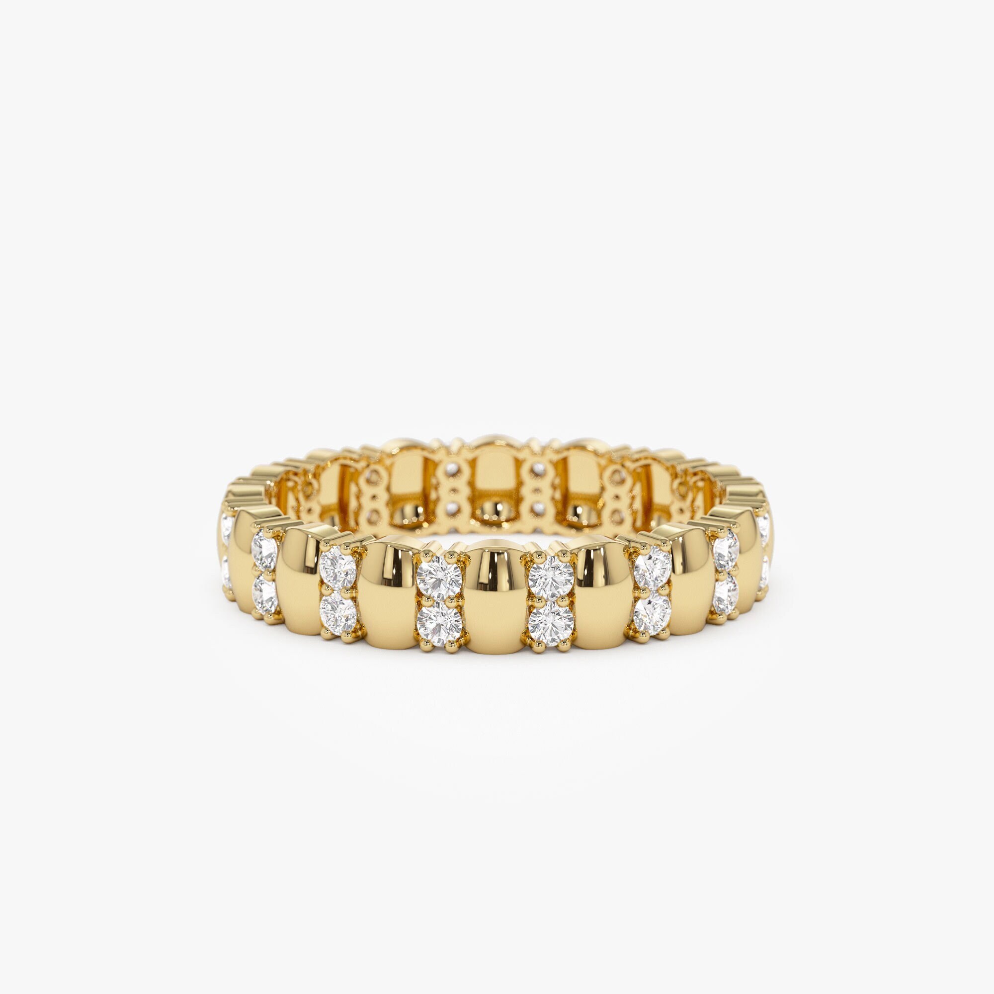Yellow gold eternity ring store