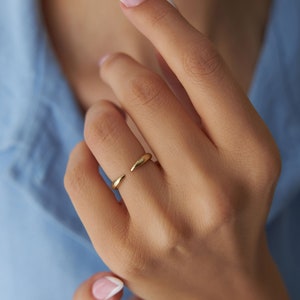 Gold Claw Ring, 14K Gold Open Claw Ring for Women, Solid Gold Cuff ...