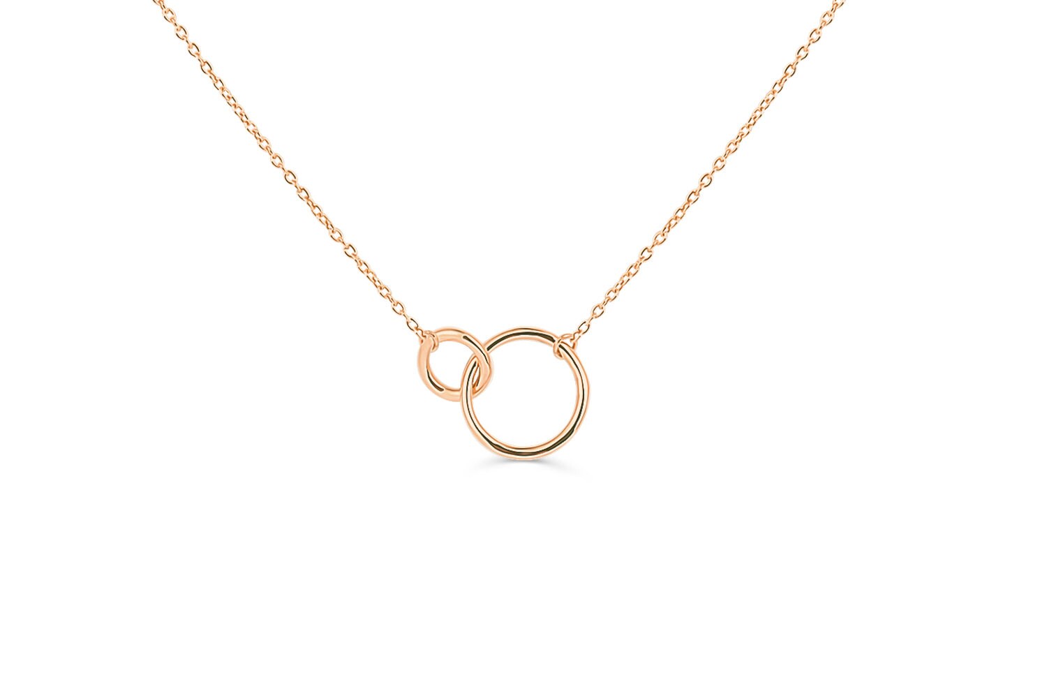 Gold Necklace 14k / UNITY LINK Infinity Necklace / Minimal - Etsy