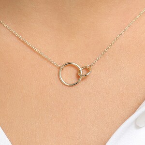 Gold Necklace 14k / UNITY LINK Infinity Necklace / Minimal - Etsy