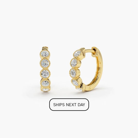 Huggie earrings sale store