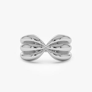 Bold Gold Ring, 14K Gold Unique Handmade Elegant Statement Ring for Her ...