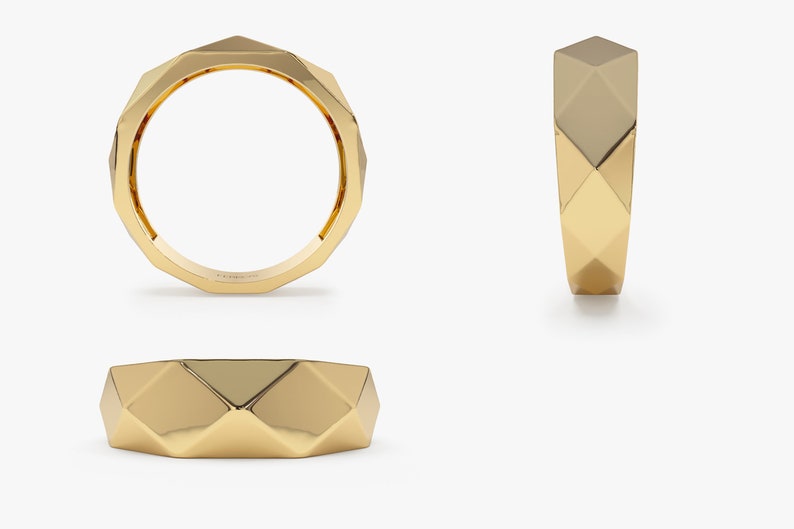 Gold Ring / 14k Solid Gold Statement Ring / Bold Gold Ring / - Etsy