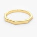 Octagon Gold Ring / 14k Solid Gold Ring / Minimalist Geometric Design ...