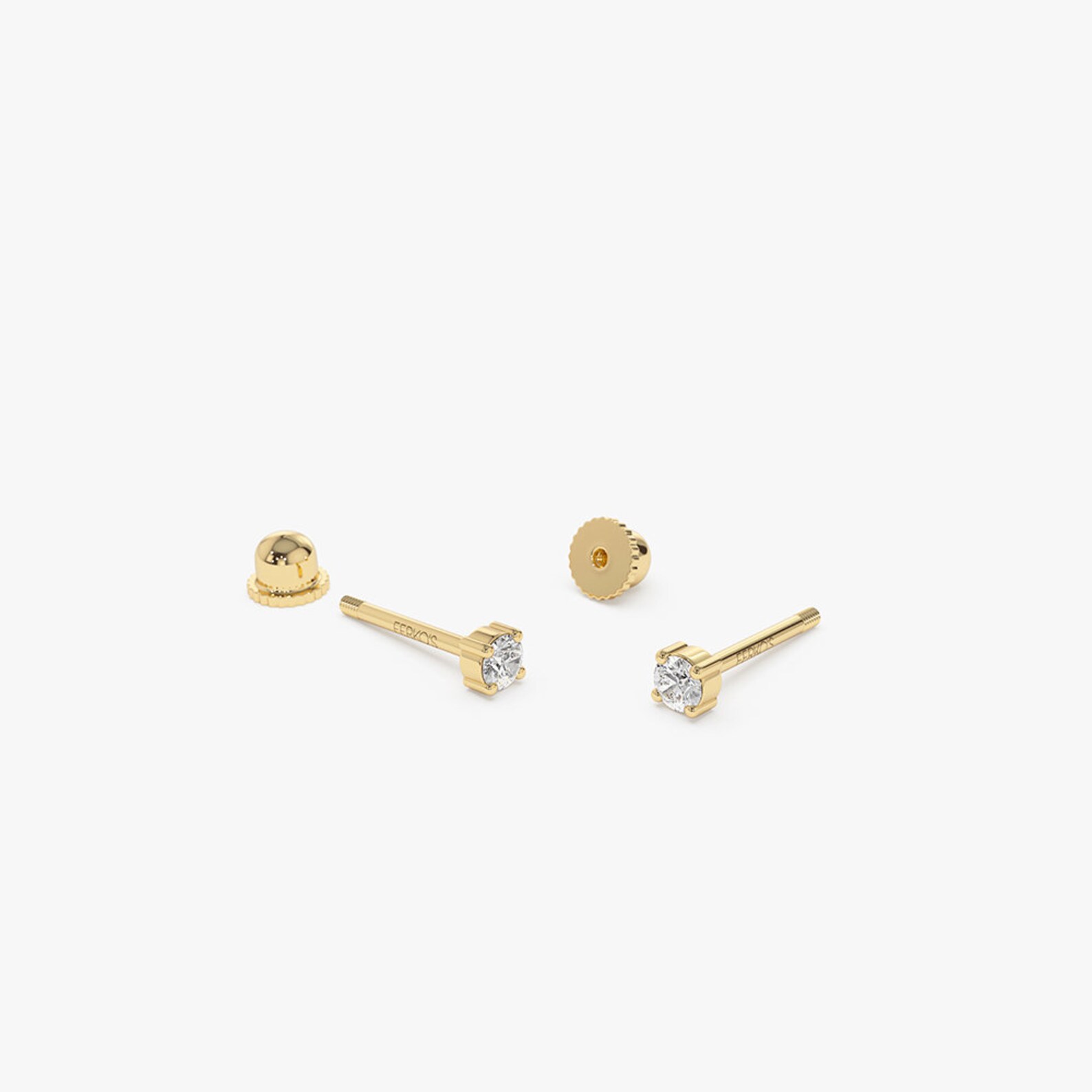 Diamond Piercing / 14k Gold Diamond Stud Piercing / Diamond - Etsy