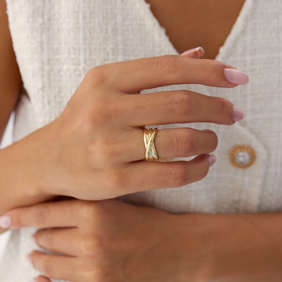 Real gold fashion rings store
