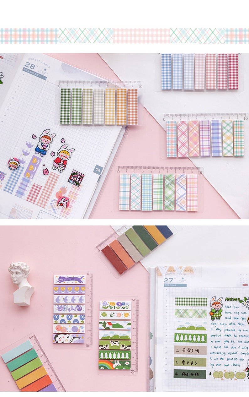 Sticky Note Rule 140 Sheets // Color Palette Sticky Notes // - Etsy