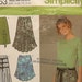 Simplicity Sewing Pattern 4753, Misses' Skirts With Hemline and Flounce ...