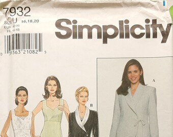 Simplicity Sewing Pattern 5189, Misses'/miss Petite Pullover Dress - Etsy