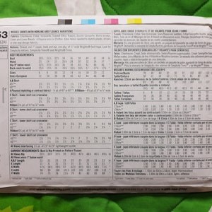 Simplicity Sewing Pattern 4753, Misses' Skirts With Hemline and Flounce ...