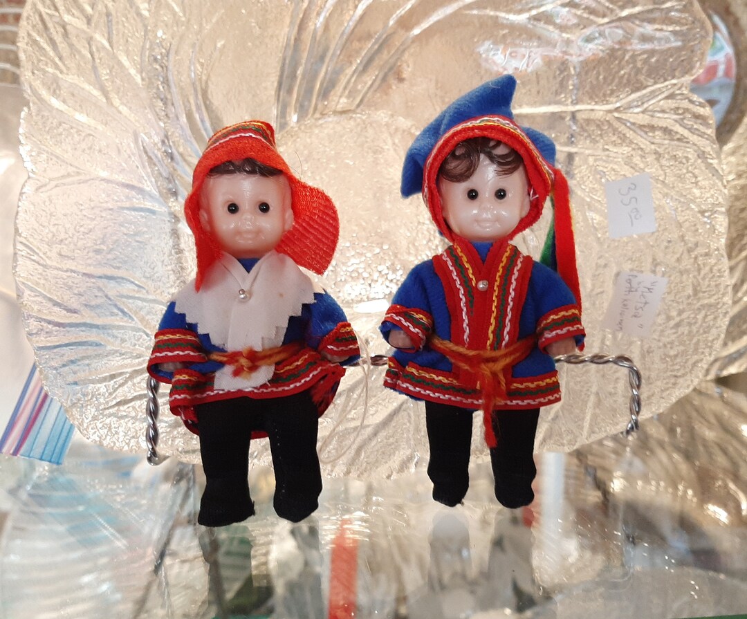 Finland Two Small Saami or Sami Dolls - Etsy