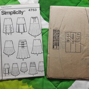Simplicity Sewing Pattern 4753, Misses' Skirts With Hemline and Flounce ...