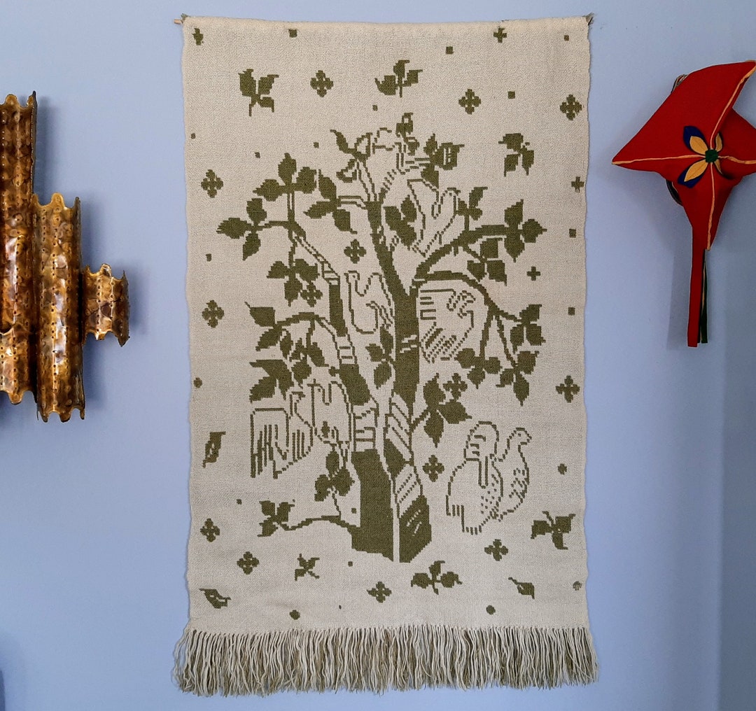 Finnish Woven Wall Hanging, Täkänä, Design by Laila Karttunen - Fair - Etsy