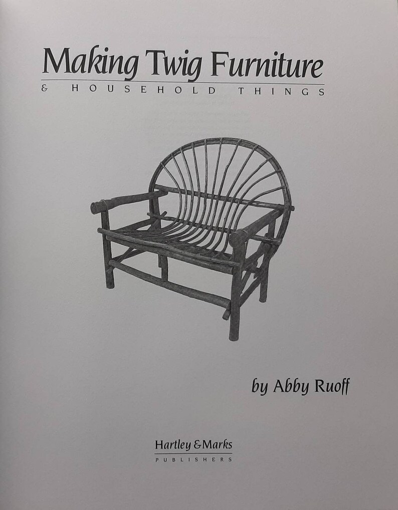 Making Twig Furniture Book by Abby Ruoff - Etsy