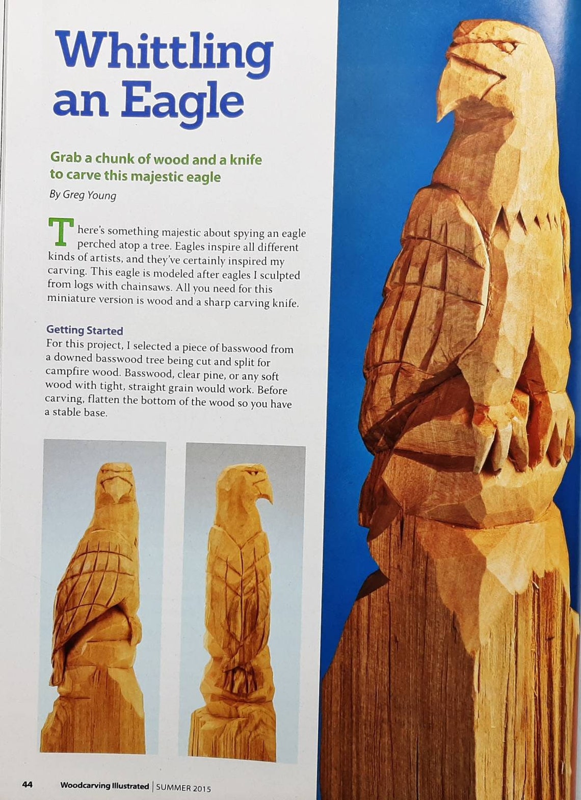 Wood Carving Illustrated magazine. Summer 2015 Issue 71. | Etsy