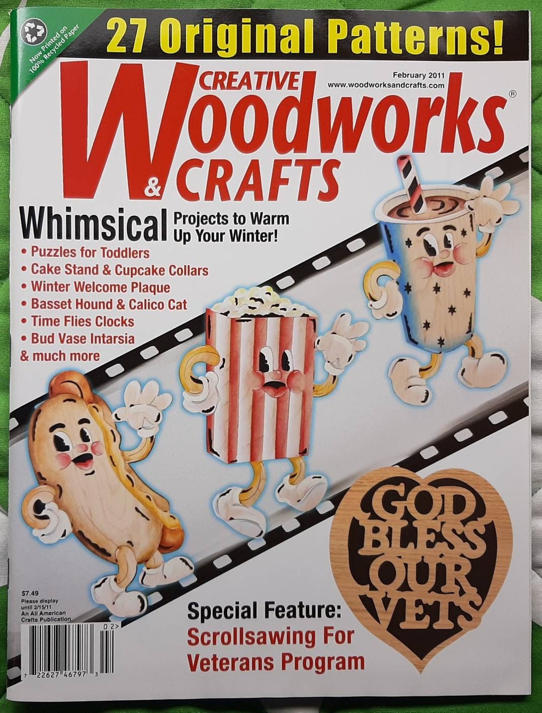 Creative Woodworks & Crafts Magazine, February 2011, Issue 154 - Etsy