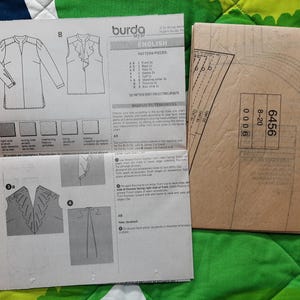 Burda Style Sewing Pattern 6456, Blouse - Etsy
