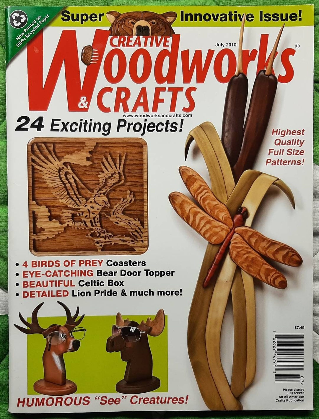 Creative Woodworks & Crafts Magazine, July 2010, Issue 149 - Etsy