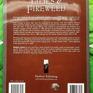 Lilies & Fireweed, Frontier Women of British Columbia Book by Stephen ...