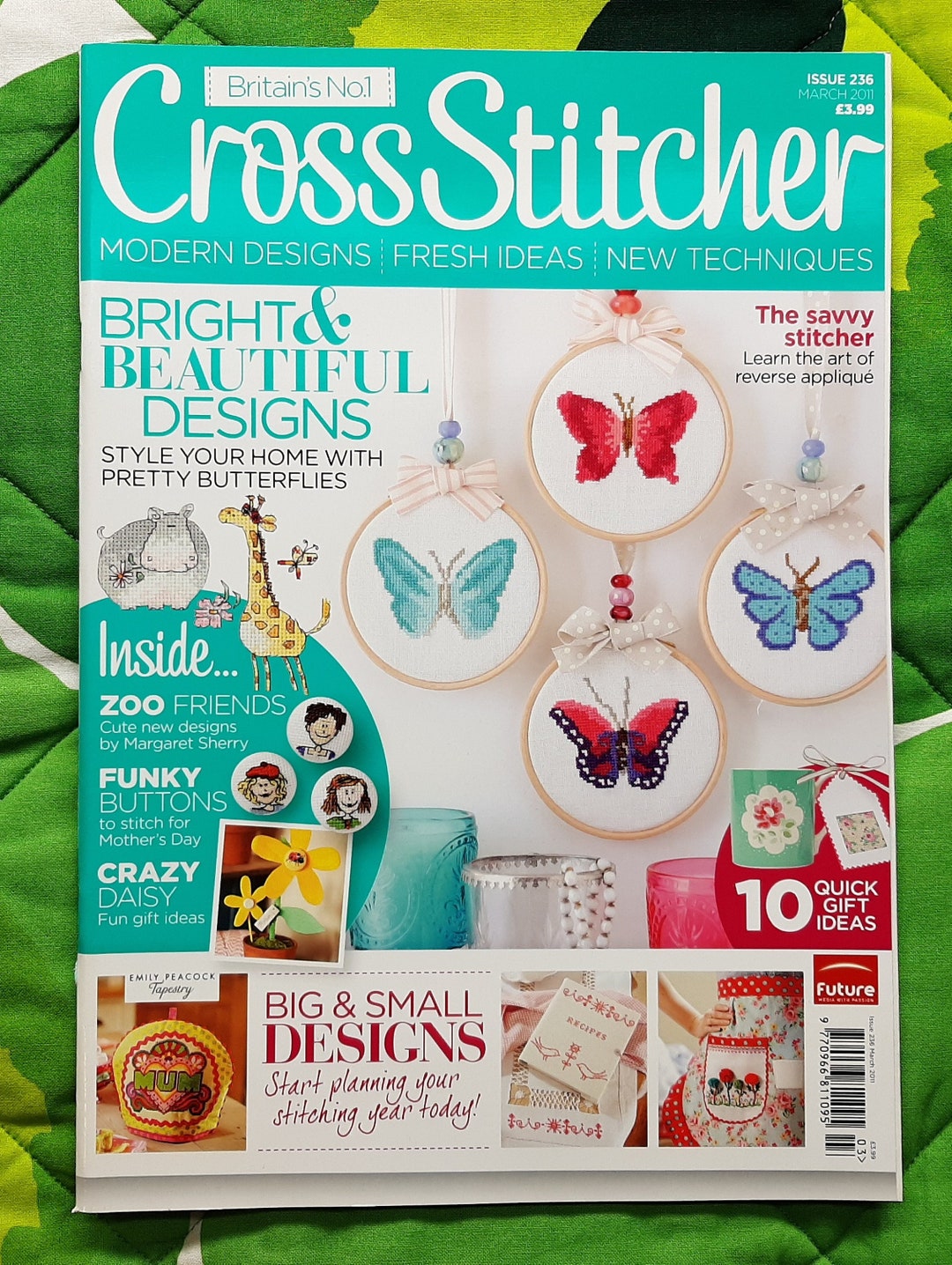Britain's No 1 Cross Stitcher Magazine, Issue 236, March 2011 - Etsy