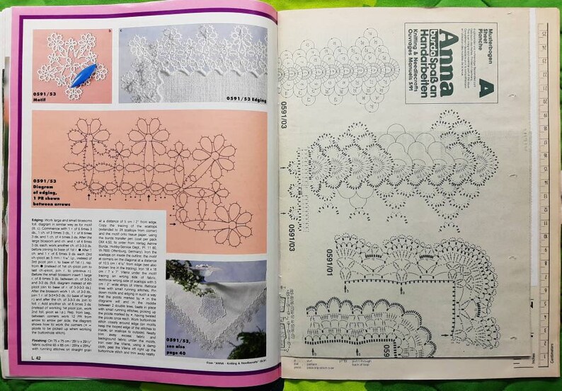 Anna Burda Knitting & Needlecrafts Magazine May 1991 - Etsy
