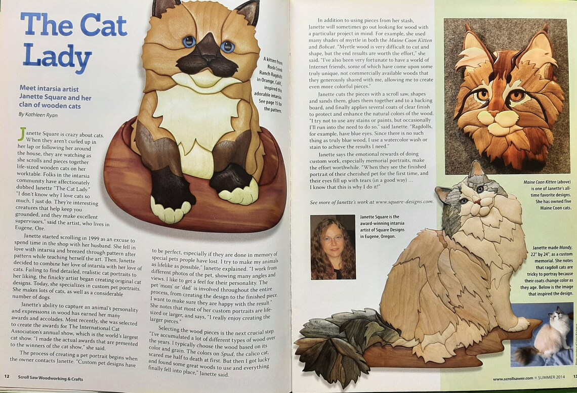 Scroll Saw Woodworking & Crafts Magazine, Issue 55, Summer 2014 - Etsy