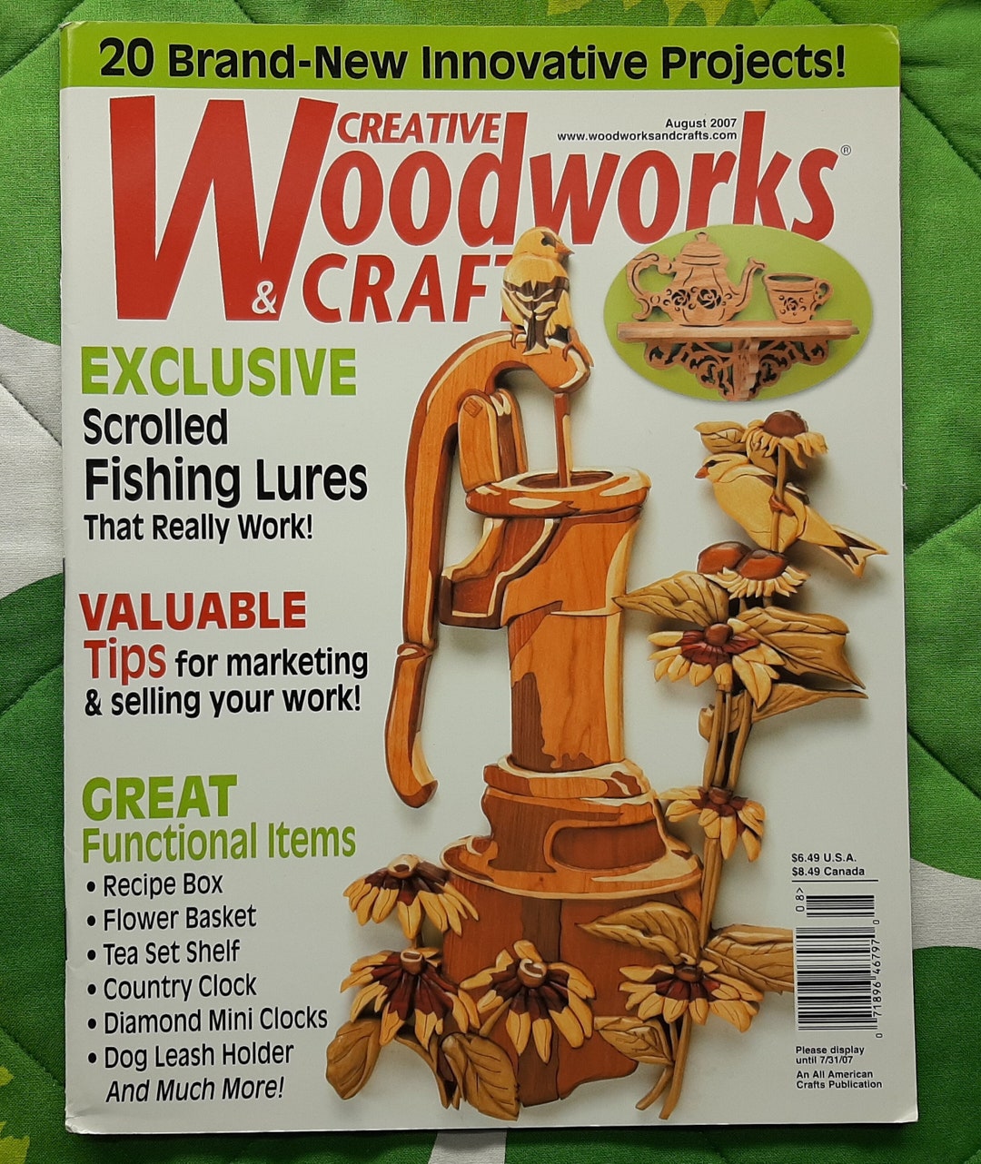 Creative Woodworks & Crafts Magazine, August 2007, Issue 125 - Etsy