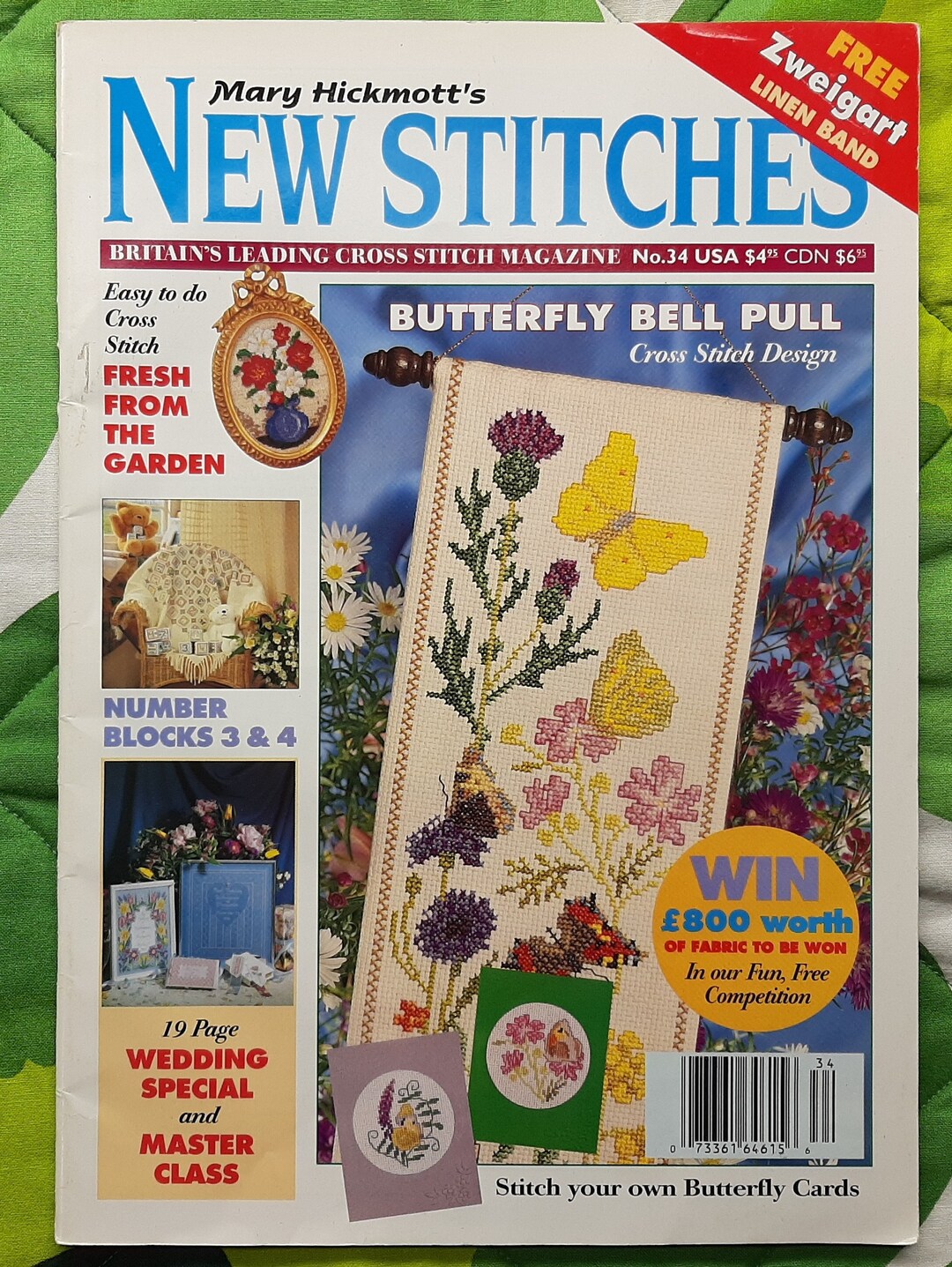 Mary Hickmott's New Stitches Magazine, Issue 34, 1996 - Etsy Canada