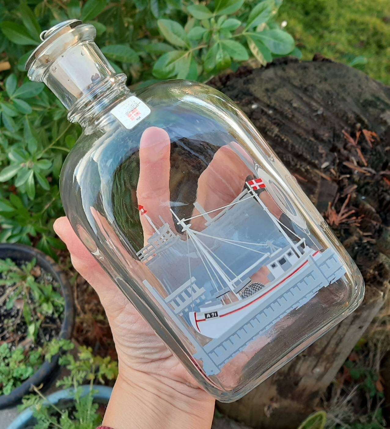 Holmegaard Liquor Bottle Shape Design Michael Bang - Etsy