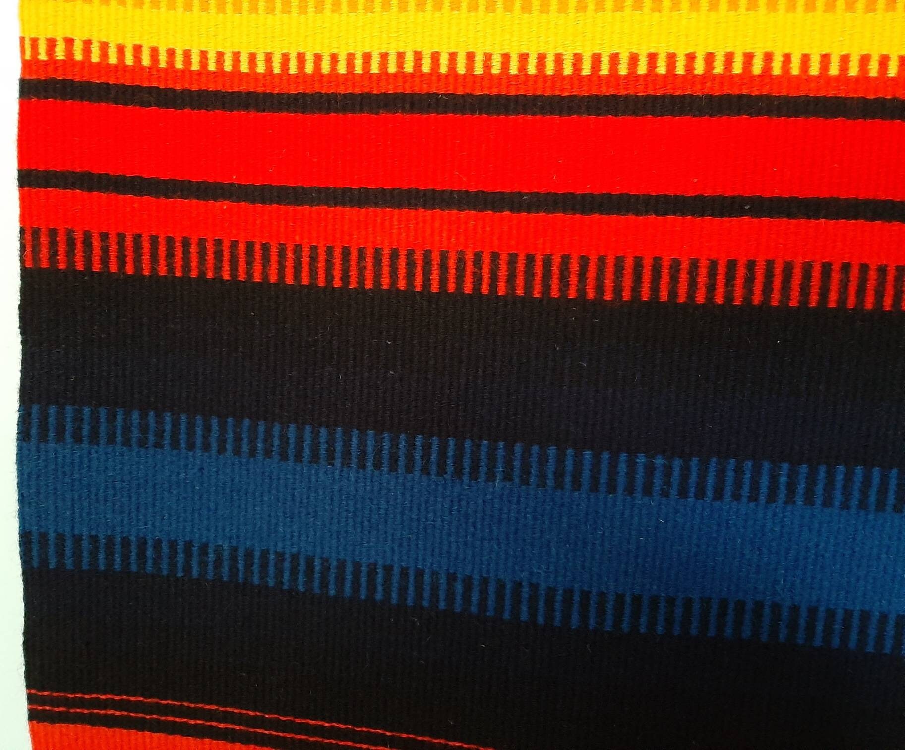 Raanu Revontulet Finnish Wall hanging or woven striped | Etsy