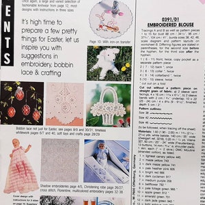 Anna Burda Knitting & Needlecrafts Magazine March 1991 - Etsy