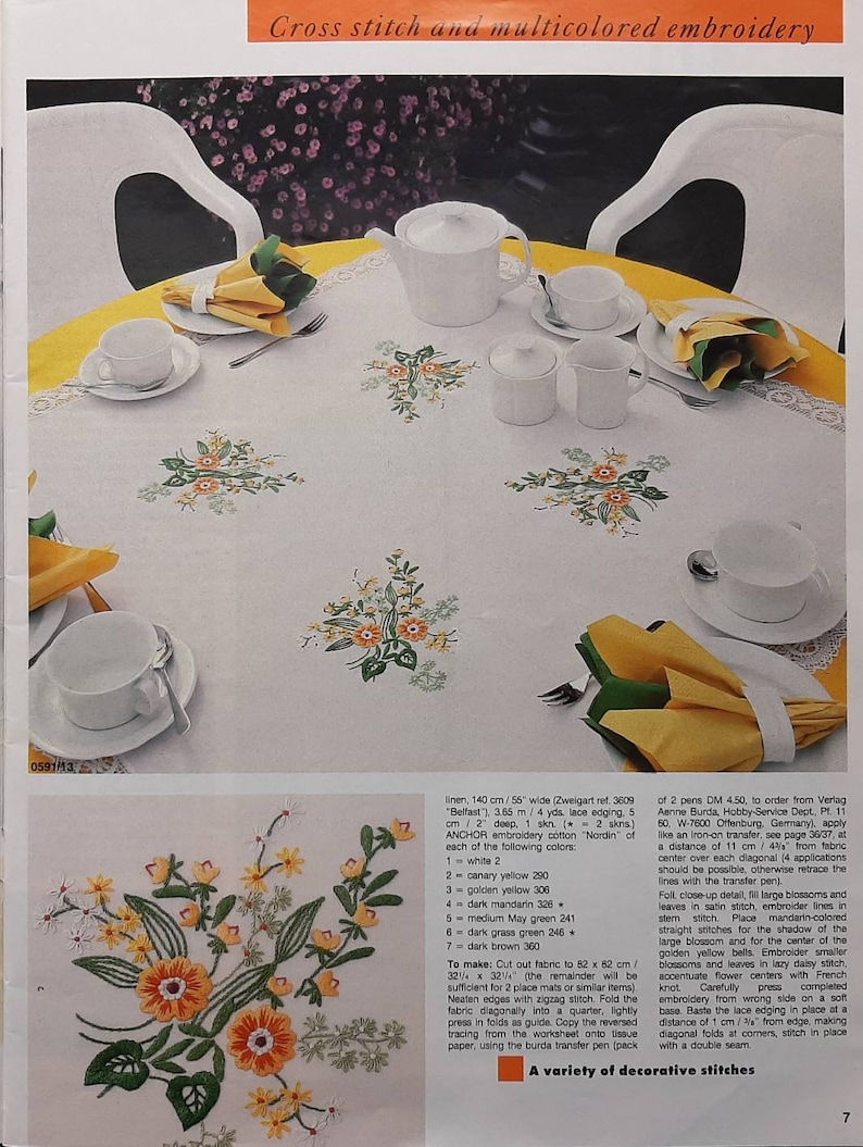 Anna Burda Knitting & Needlecrafts Magazine May 1991 - Etsy