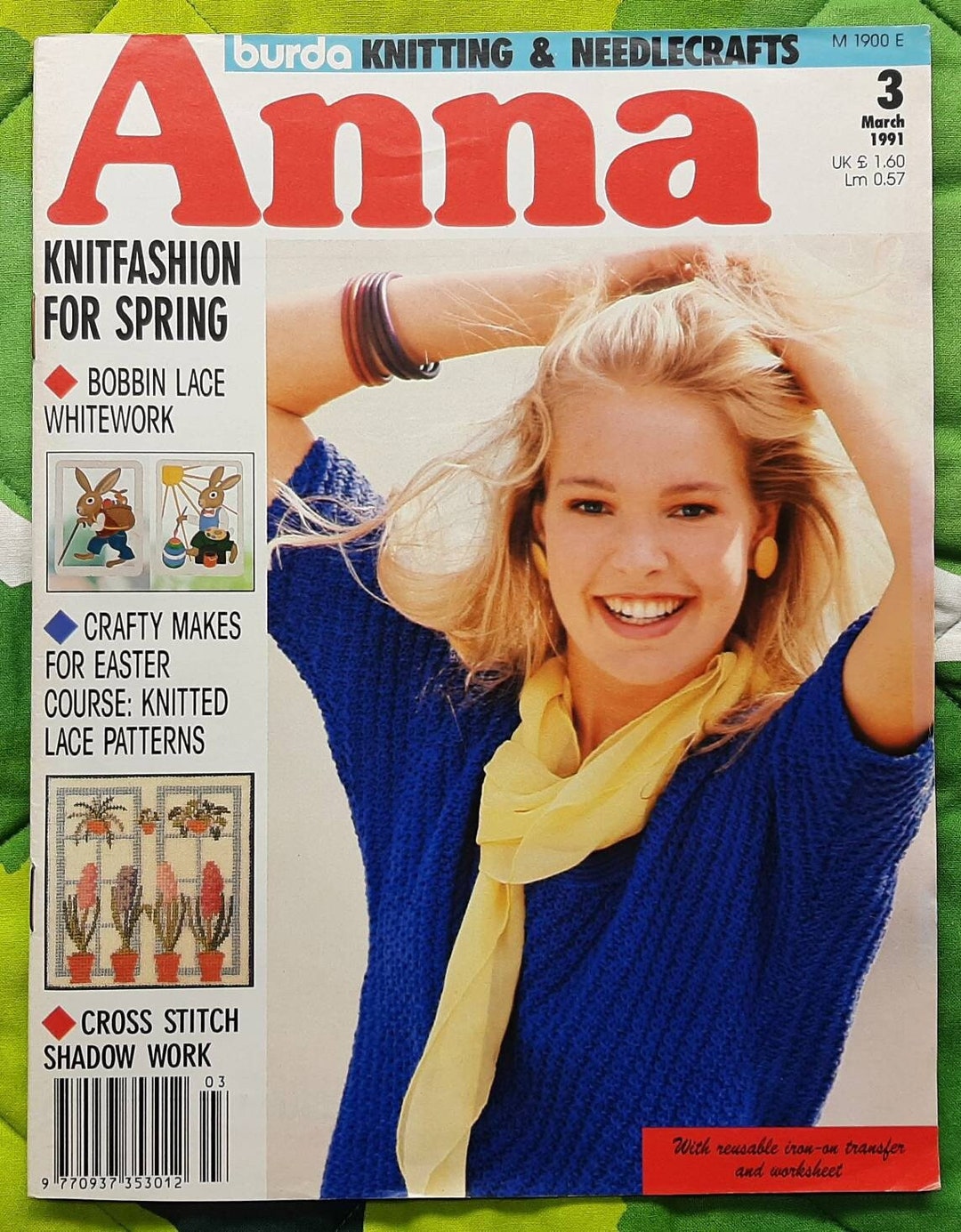 Anna Burda Knitting & Needlecrafts Magazine March 1991 - Etsy