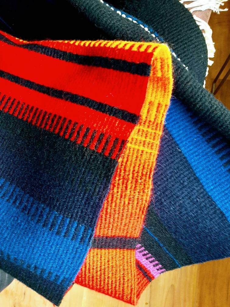 Raanu Revontulet Finnish Wall hanging or woven striped | Etsy