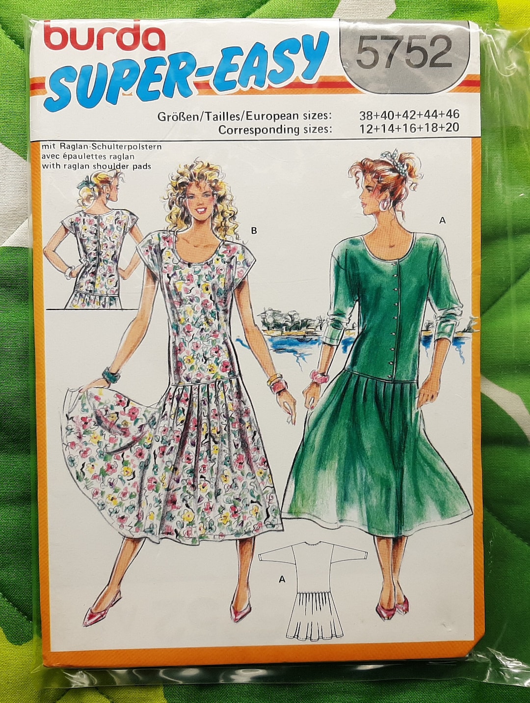 Burda Super-easy Sewing Pattern 5752, Dress - Etsy