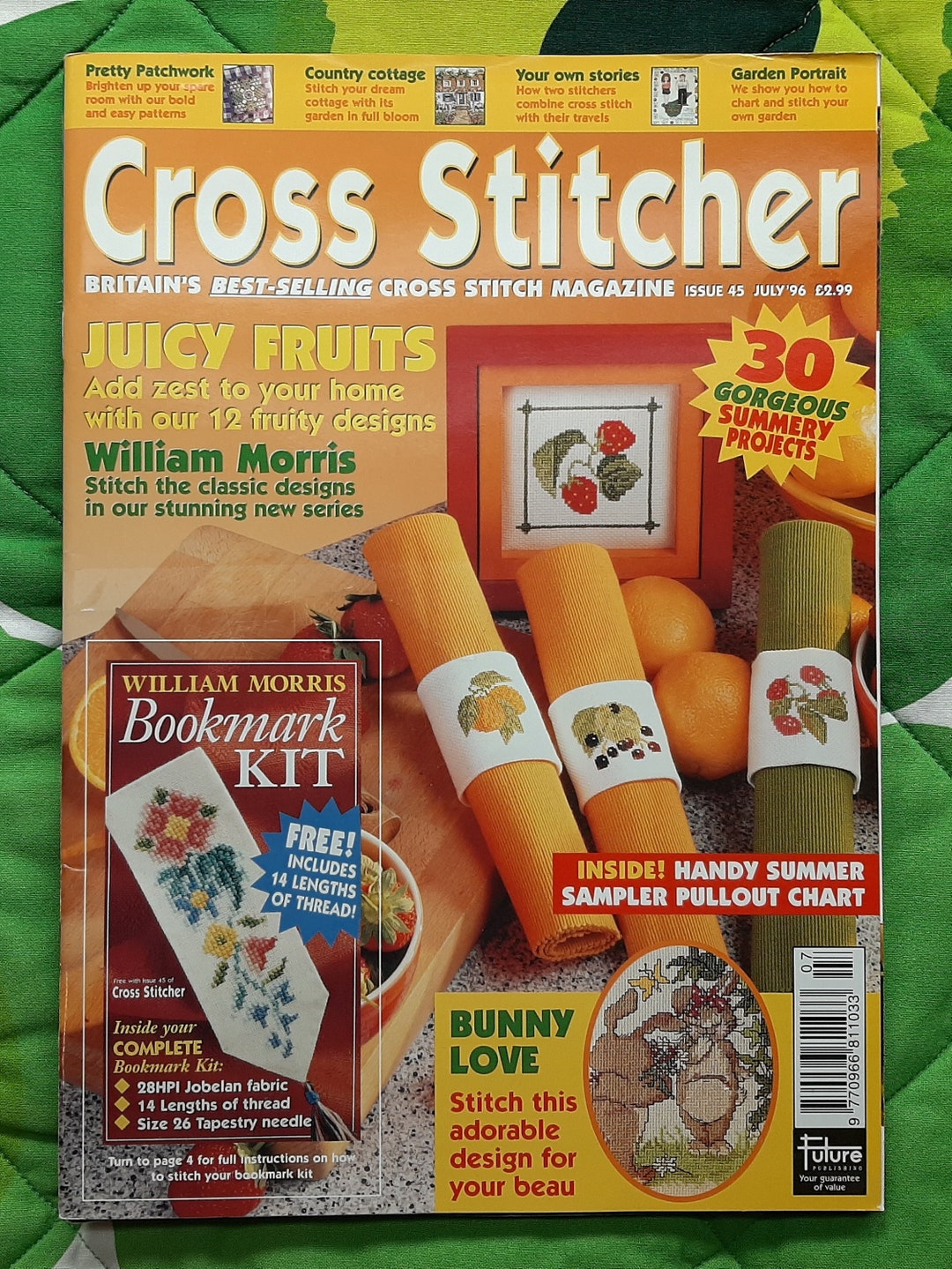 Cross Stitcher Magazine. Issue 45, July 1996, 30 Gorgeous Summery ...